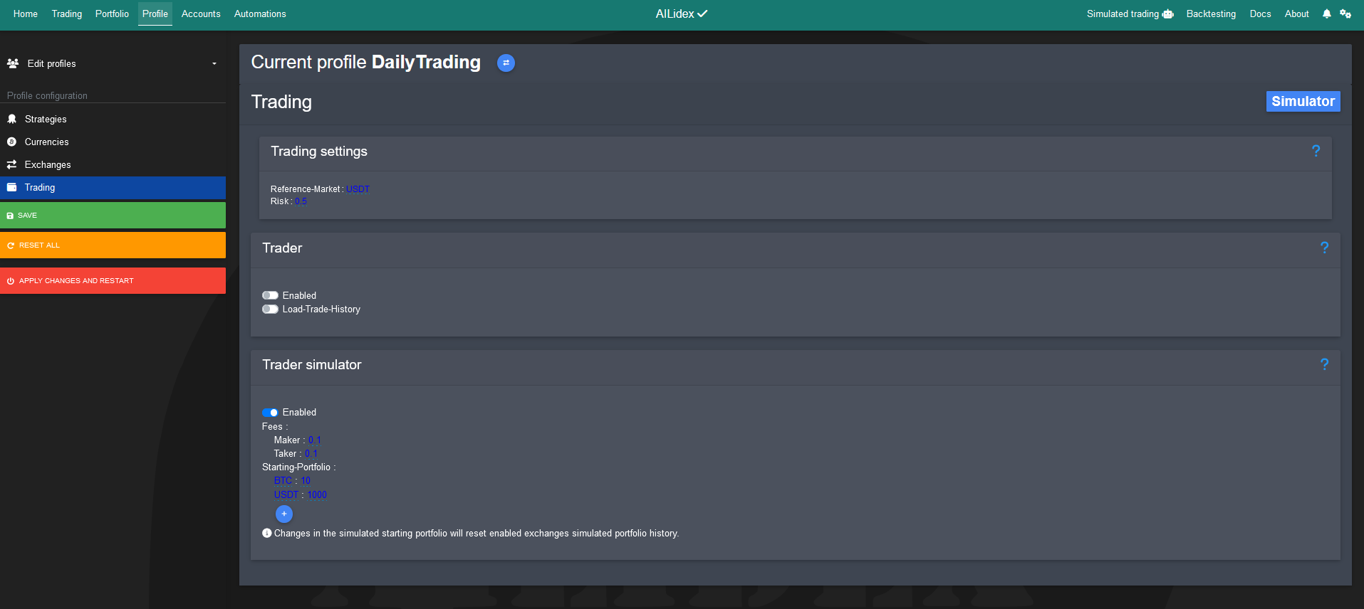Profiles – AILidex Documentation | AILidex Cloud Solutions